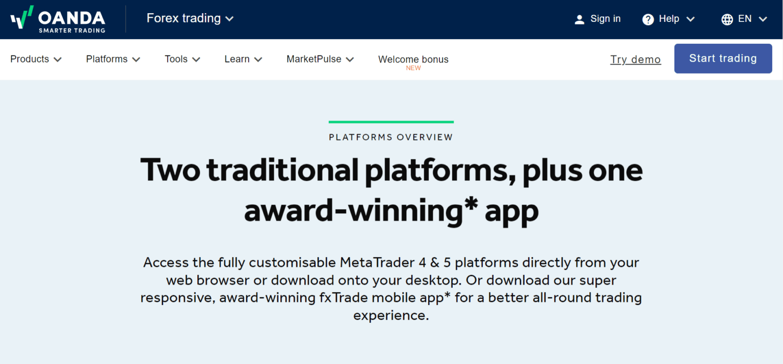 OANDA Forex Review 2024: OANDA's Platform and Services