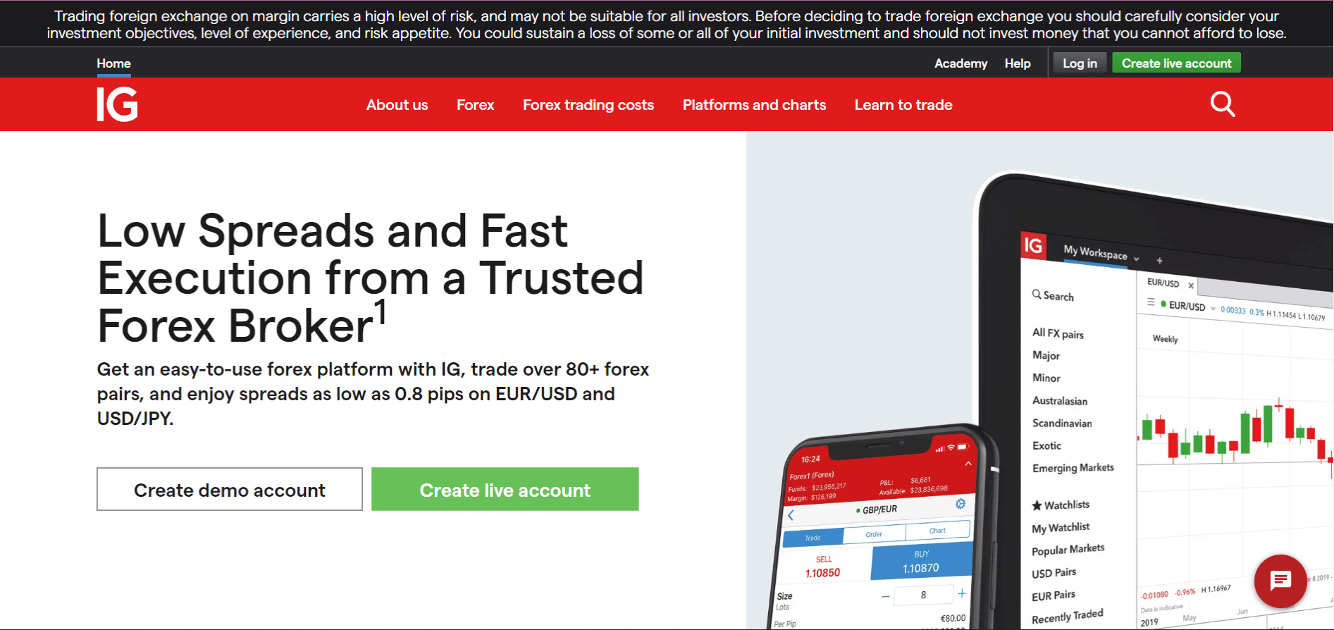 IG Forex Review: Top-Tier Broker with Competitive Spreads